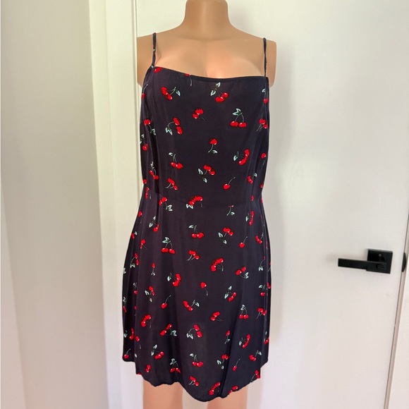 Dresses | Cherry Print Black Dress | Poshmark